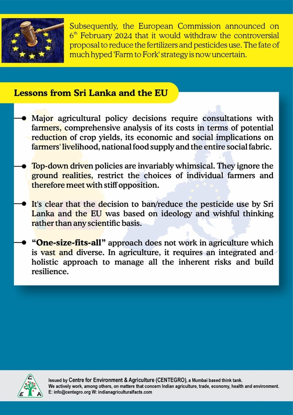 Ideologically Driven Policies Fail: The Crisis in EU Agriculture