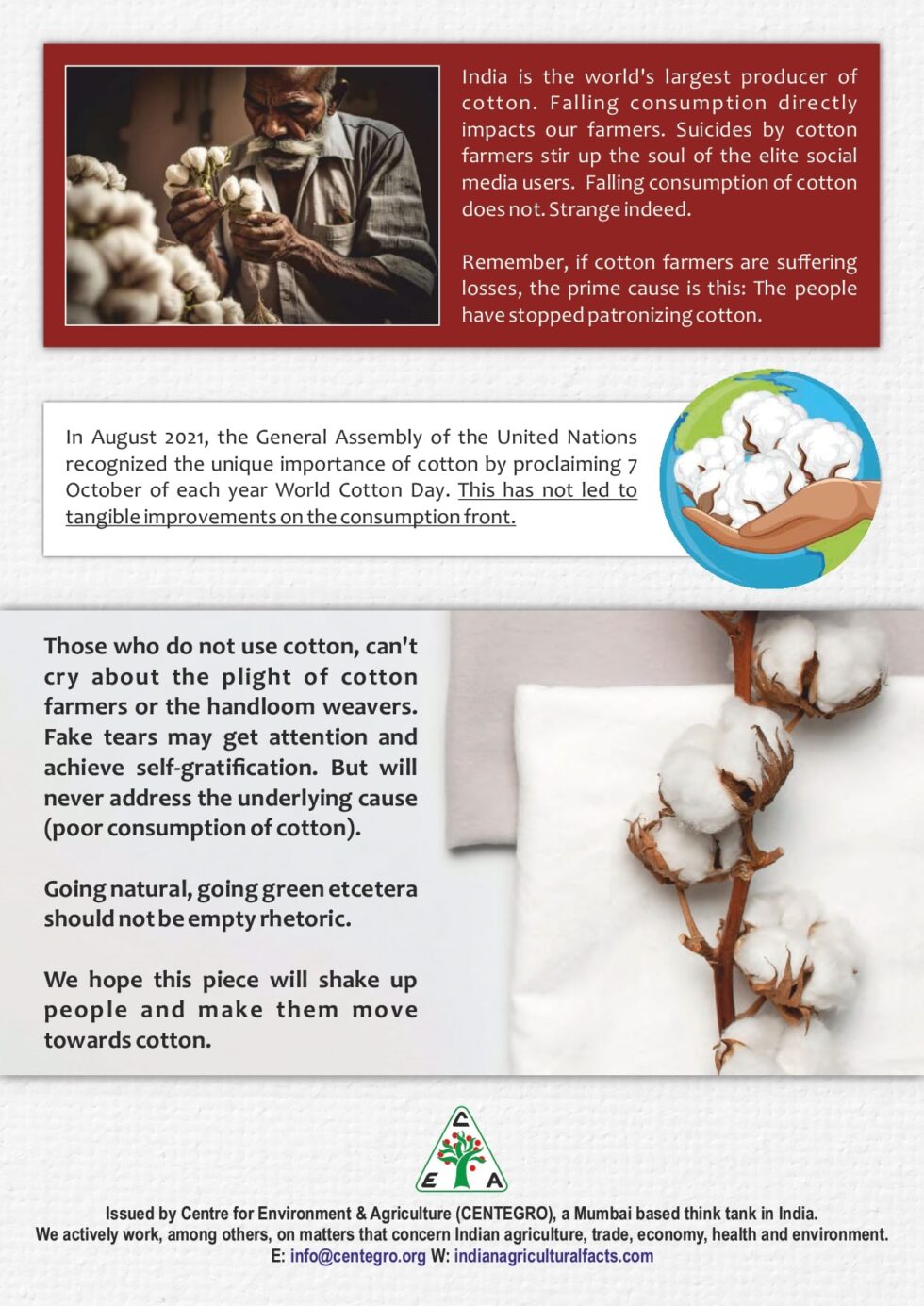 The Cotton Facts: Dark Side of Cotton Consumption - Indian Agricultre