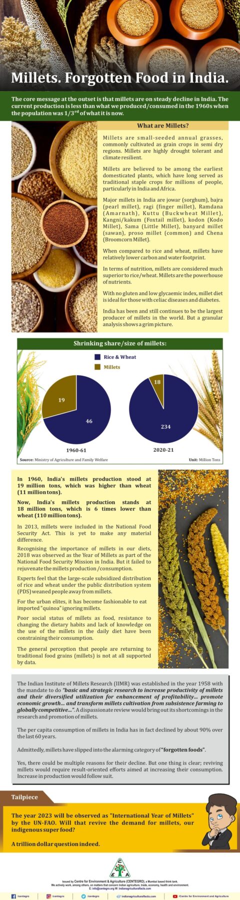Millets: Reviving India's Ancient Superfood for Future Sustainability
